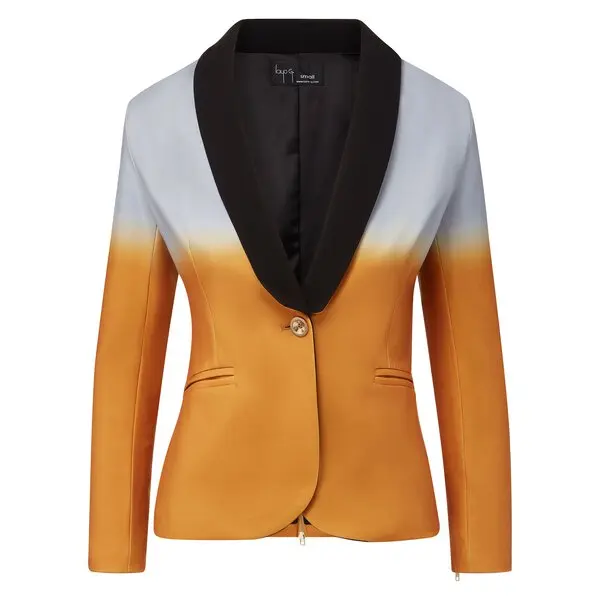 Layo G Ombre Stretch Blazer - Grey/yellow