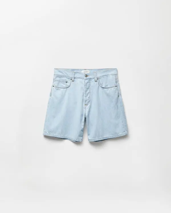 Versace Chambray Denim Shorts