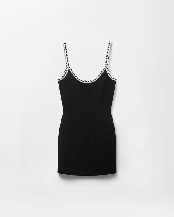 Versace Stretch Viscose Jacquard Mini Dress