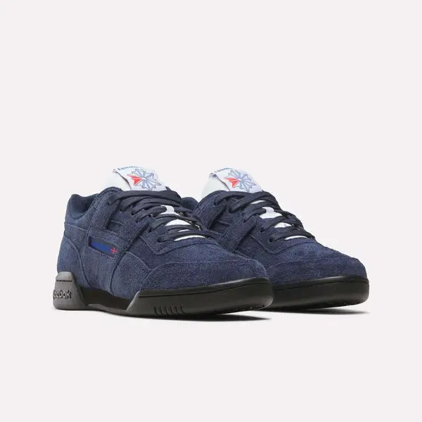 REEBOK Workout Plus Suede Sneakers - Navy/navy/black