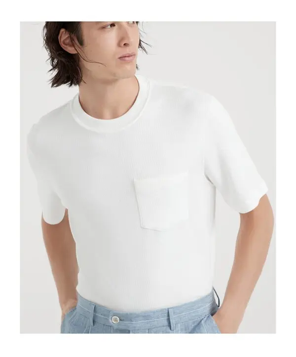 Brunello Cucinelli Short-sleeved Straight Hem T-shirt