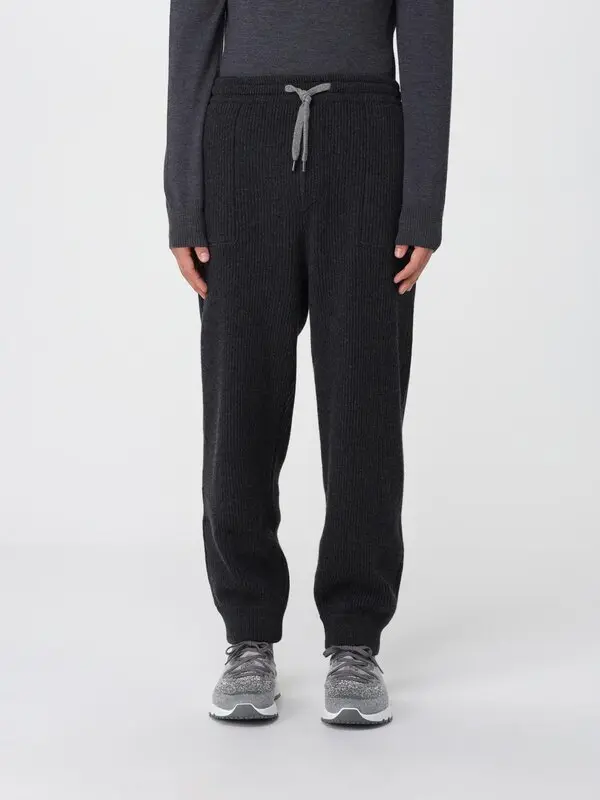Brunello Cucinelli Drawstring Ribbed Track Pants - No