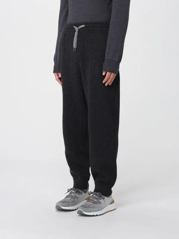 Brunello Cucinelli Drawstring Ribbed Track Pants - No