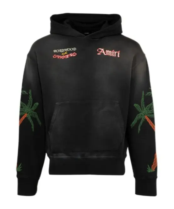 Amiri Long Sleeve Hooded Sweatshirt With Graphics