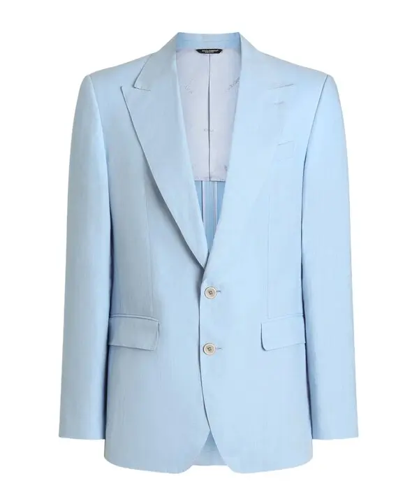 Dolce & Gabbana Dolce Gabbana Sicilia Single-breasted Jacket - Light Blue