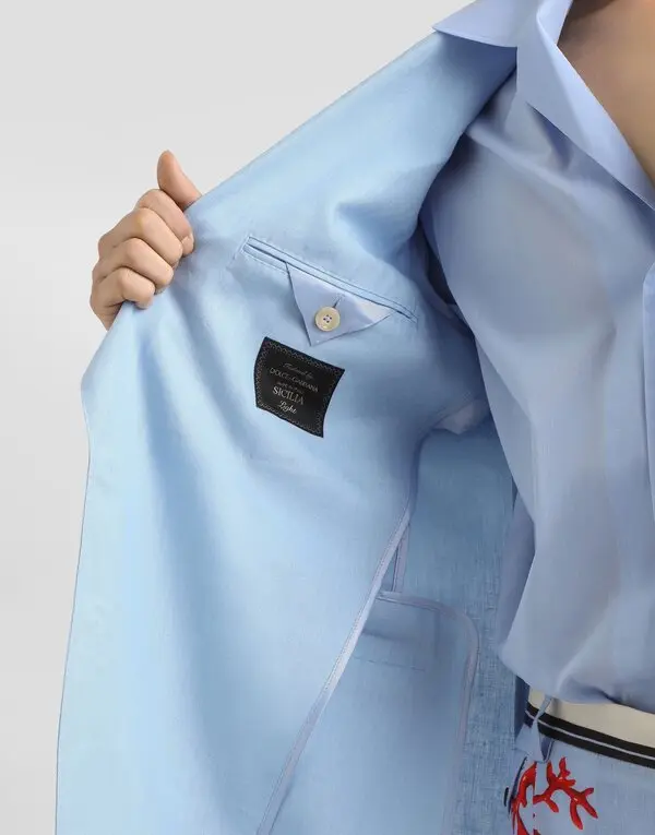 Dolce & Gabbana Dolce Gabbana Sicilia Single-breasted Jacket - Light Blue