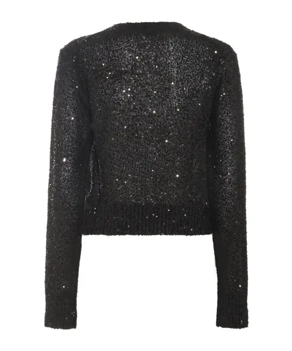 Brunello Cucinelli Sequined Long Sleeve Sweater