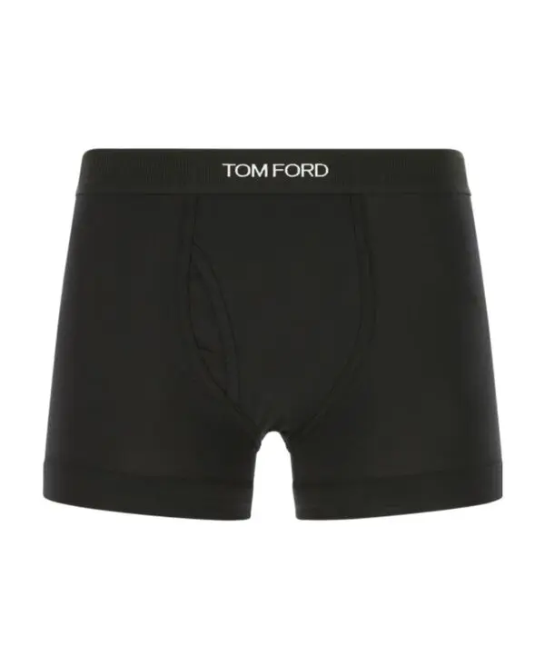 TOM FORD Logo Waistband Boxer Briefs Bi-pack - Black