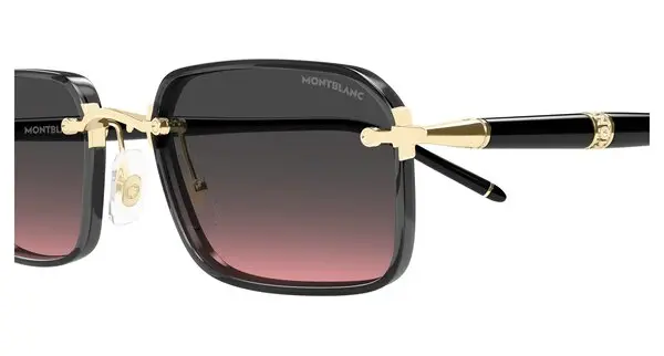 Montblanc Rectangular Frame Sunglasses - Black
