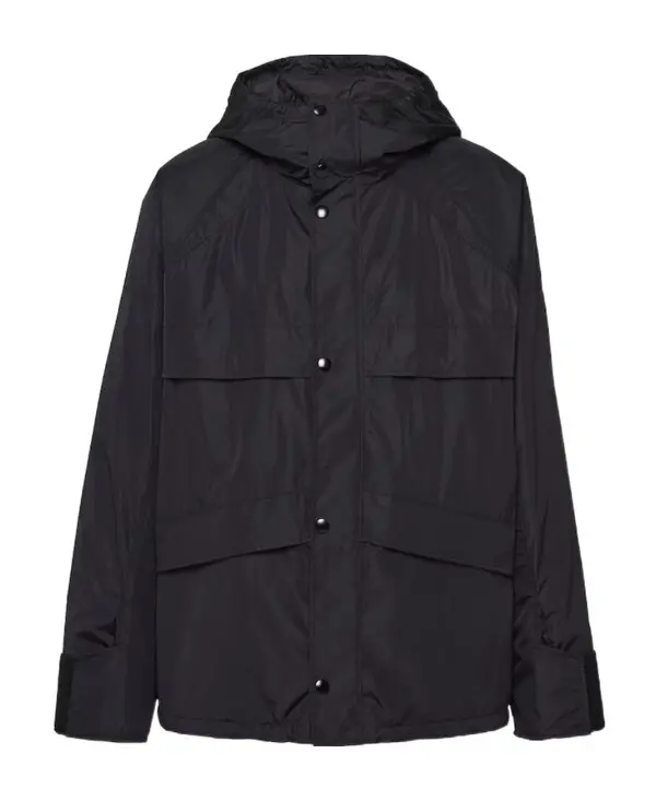 Prada Technical Fabric Jacket With Hood