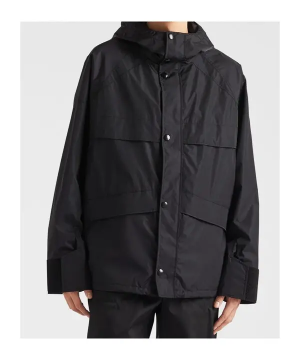 Prada Technical Fabric Jacket With Hood