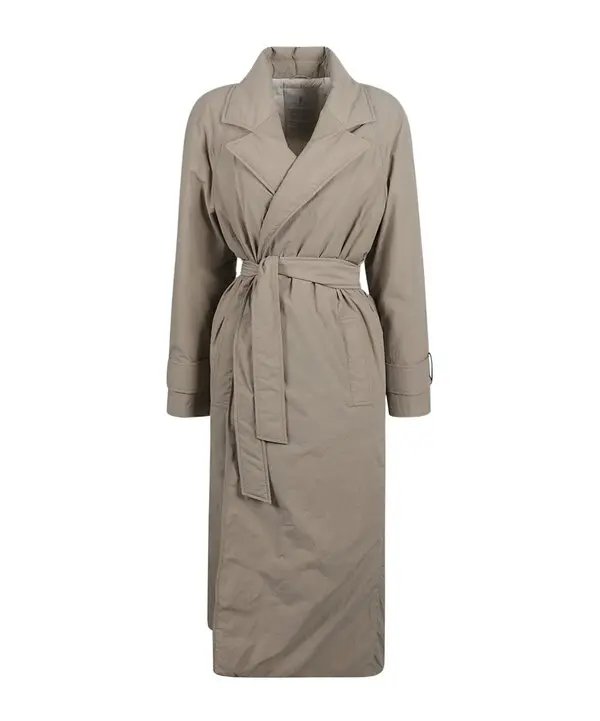 Brunello Cucinelli Long Belted Down Coat