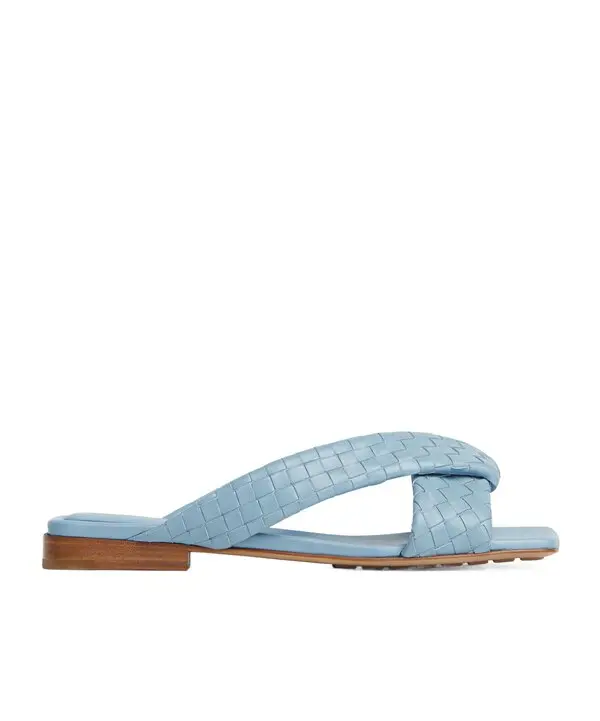Bottega Veneta Riva Flat Mule - New Ice Color