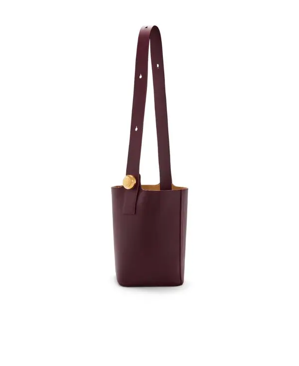 Loewe Medium Pebble Bucket Bag - Red
