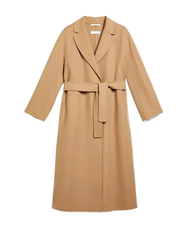 Max Mara Long Wool Overcoat - Nude