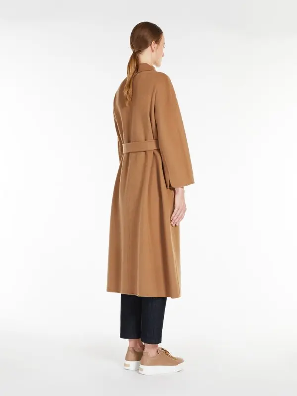 Max Mara Long Wool Overcoat - Nude