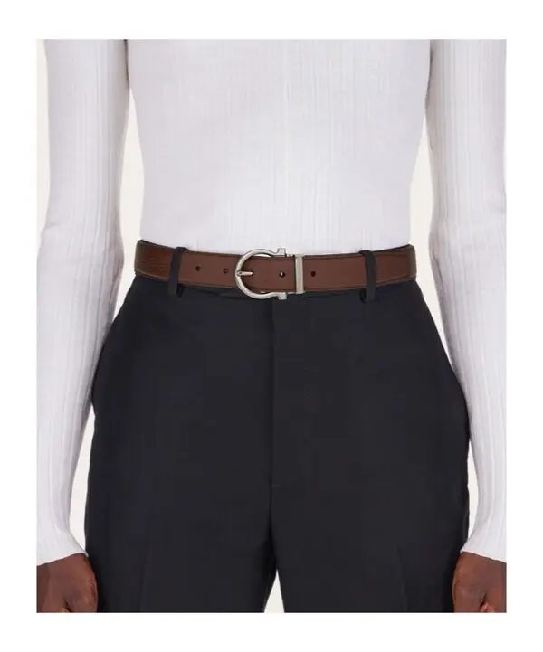 FERRAGAMO Reversible Gancini Belt