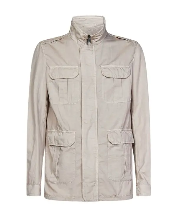 Herno High-neck Zipped Jacket - Nude