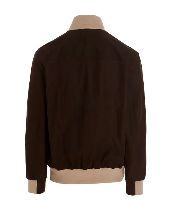 Brunello Cucinelli Buttoned Long-sleeved Bomber Jacket