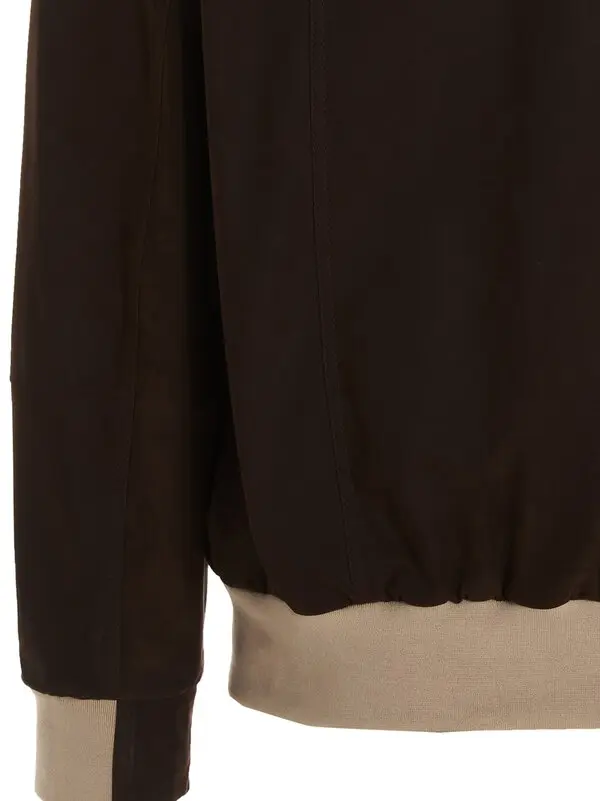 Brunello Cucinelli Buttoned Long-sleeved Bomber Jacket