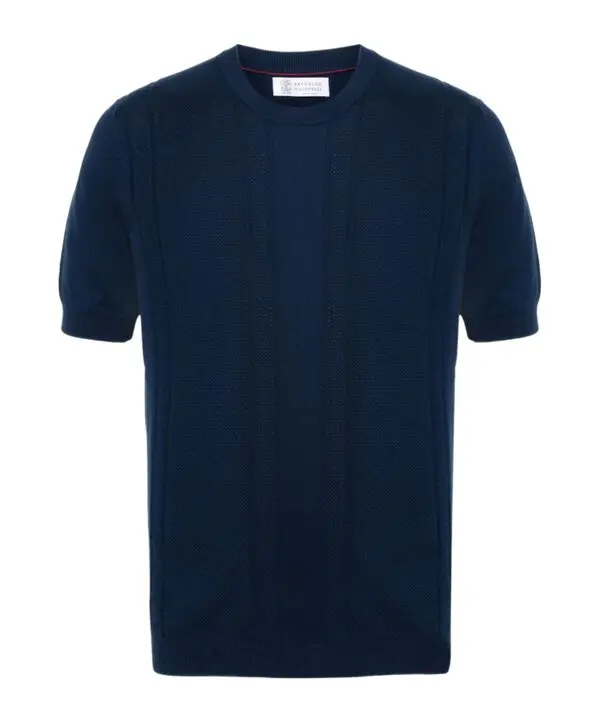 Brunello Cucinelli Knitted Cotton T-shirt