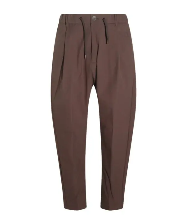 Herno Drawstring Pleated Trousers - Brown