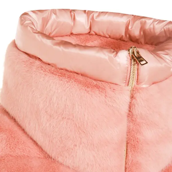 Herno High-neck Quilted Vest - Pink