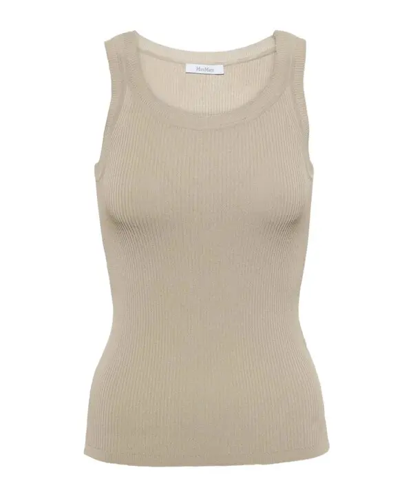 Max Mara Fine-ribbed Tank Top - Nude