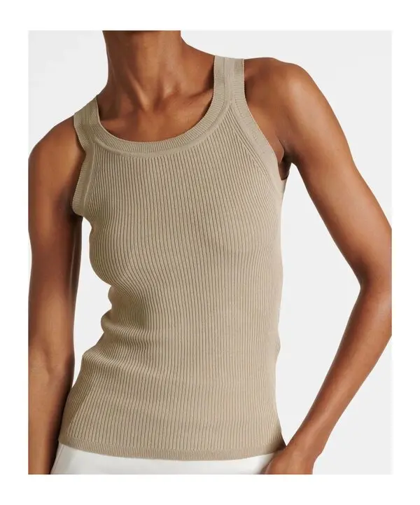 Max Mara Fine-ribbed Tank Top - Nude