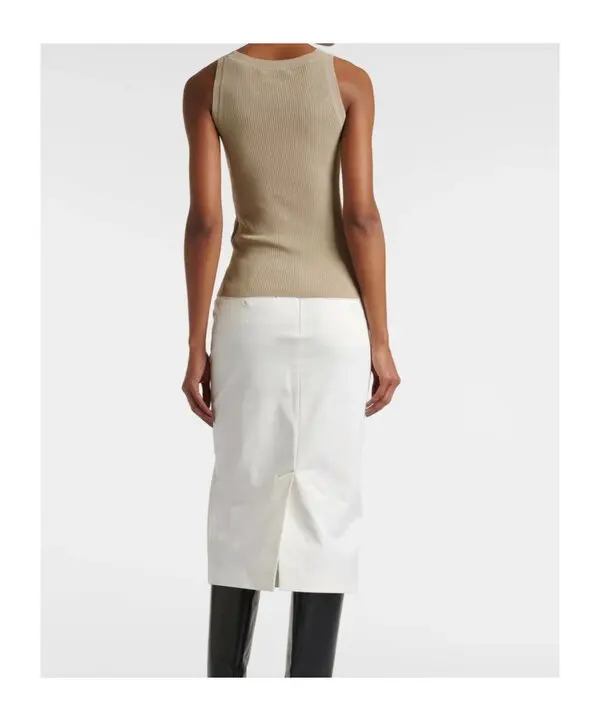 Max Mara Fine-ribbed Tank Top - Nude