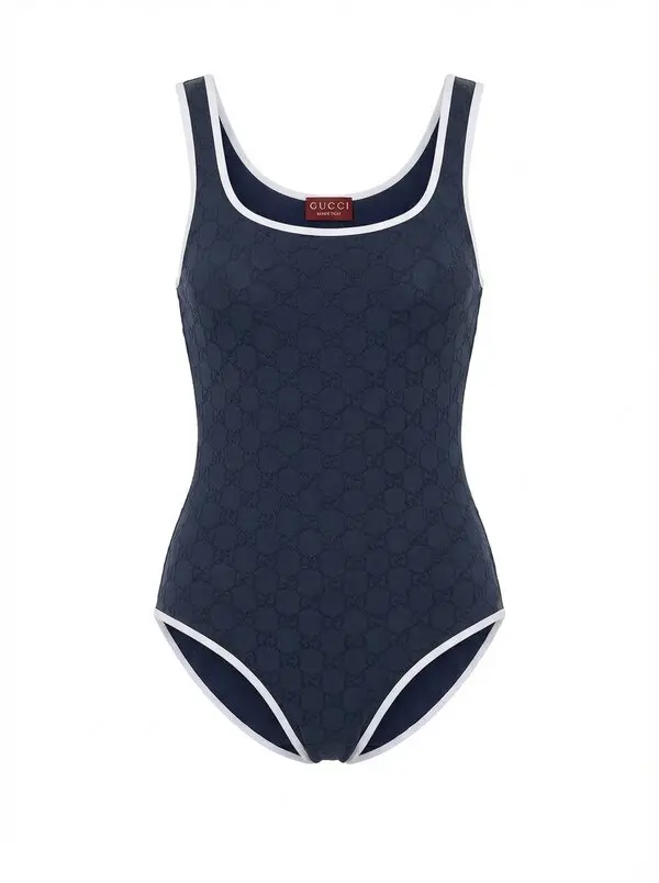 Gucci Gg Terrycloth One Piece Swimsuit