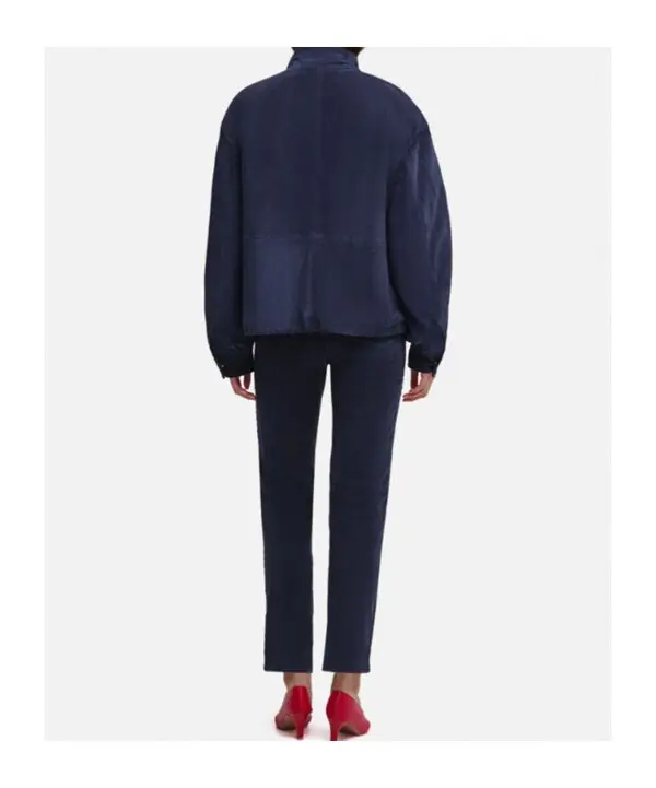 BLAZÉ MILANO Suede Jacket - Midnight Blue