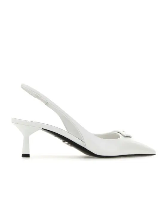 Prada Pointed Toe Slingback Pumps