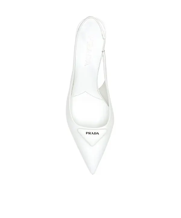 Prada Pointed Toe Slingback Pumps