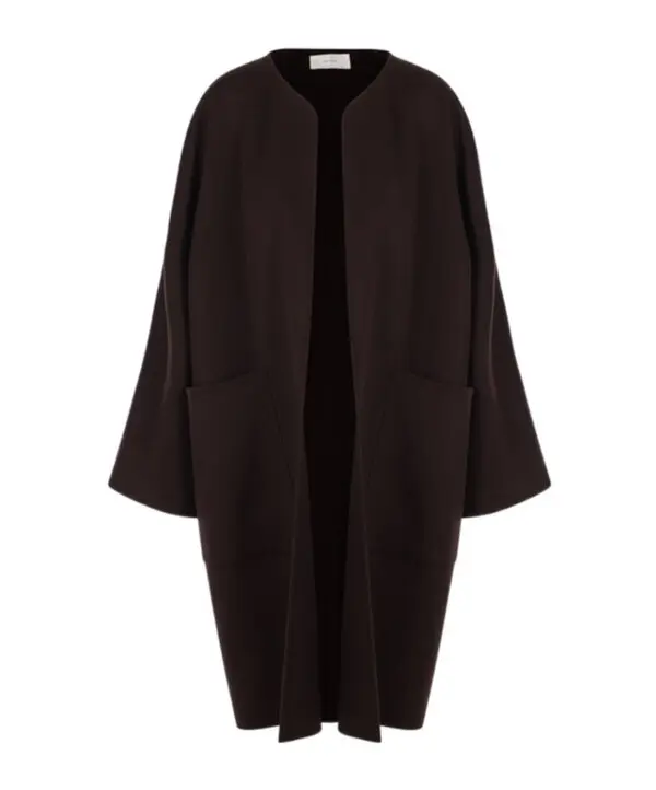 THE ROW Long Sleeved Coat - Black