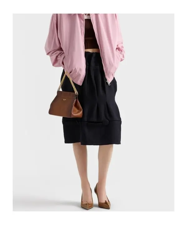 Prada Chevron Midi Skirt