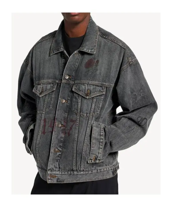 Balenciaga Graffiti Denim Jacket