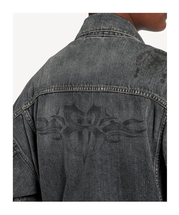 Balenciaga Graffiti Denim Jacket