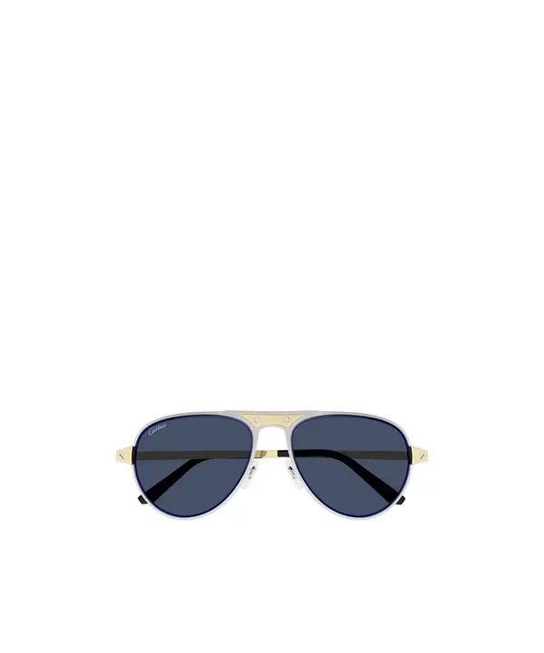 Cartier Aviator Frame Sunglasses - Blue