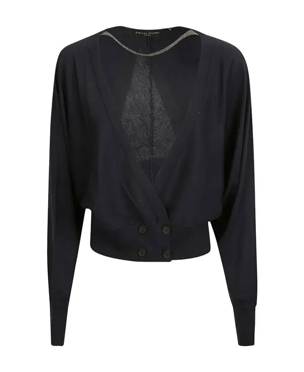 Fabiana Filippi V-neck Double-breasted Cardigan