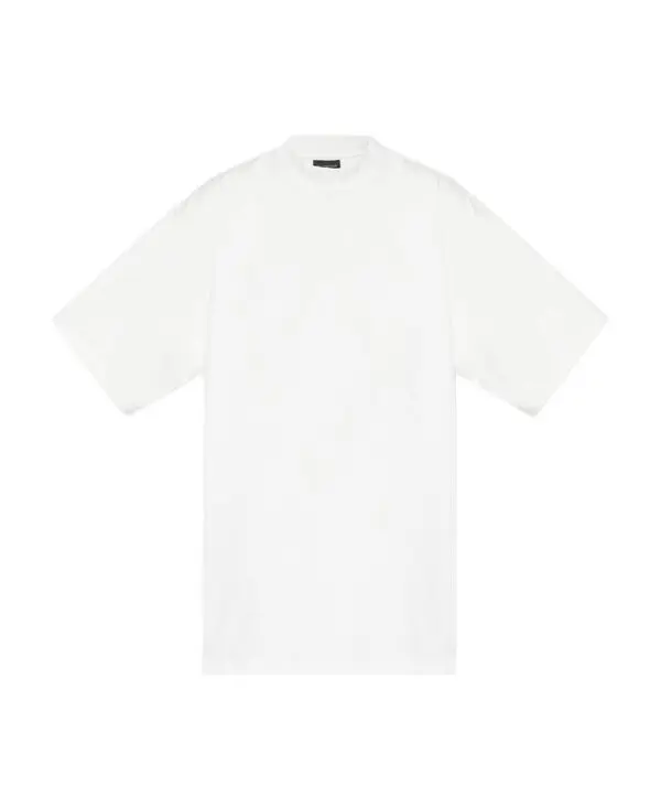 Balenciaga Bb Paris Medium Fit T-shirt With Crystal Embellishment - White
