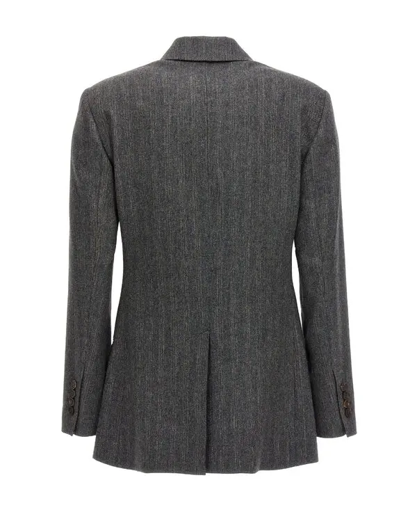 Brunello Cucinelli Striped Double-breasted Blazer