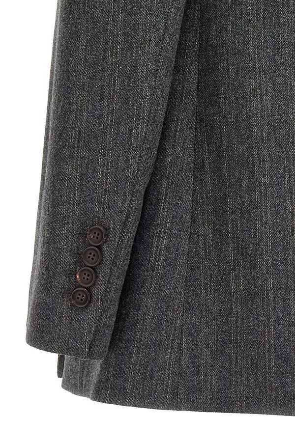 Brunello Cucinelli Striped Double-breasted Blazer