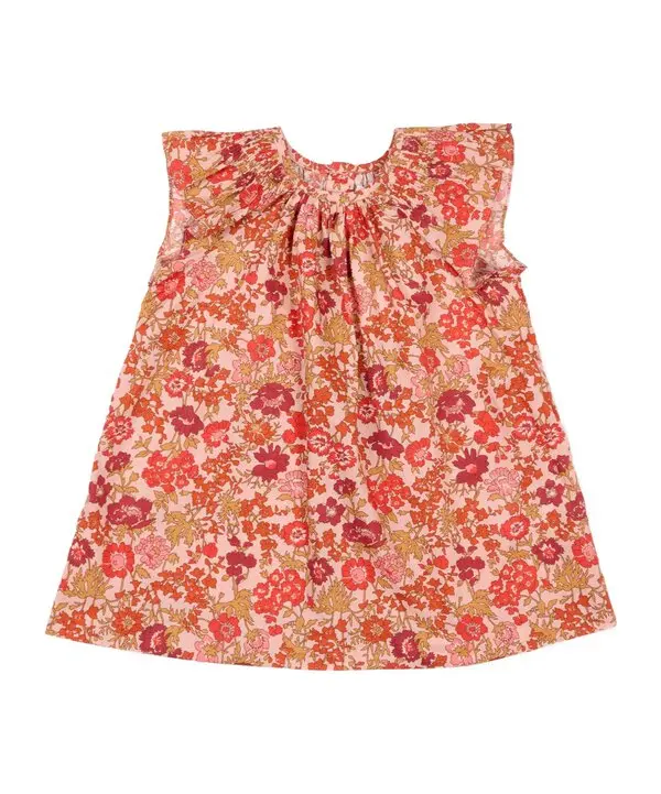 Bonpoint Carmella Floral Ruffled Dress
