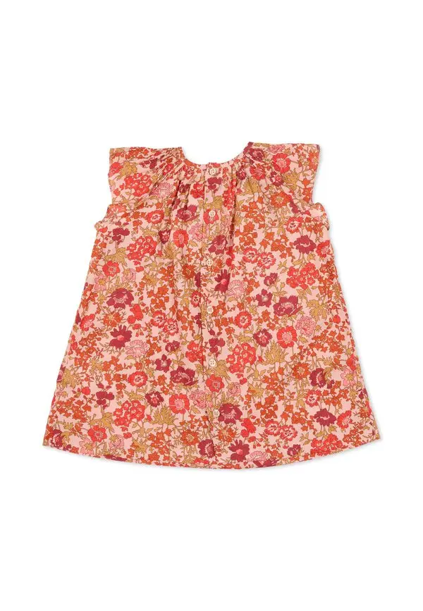 Bonpoint Carmella Floral Ruffled Dress