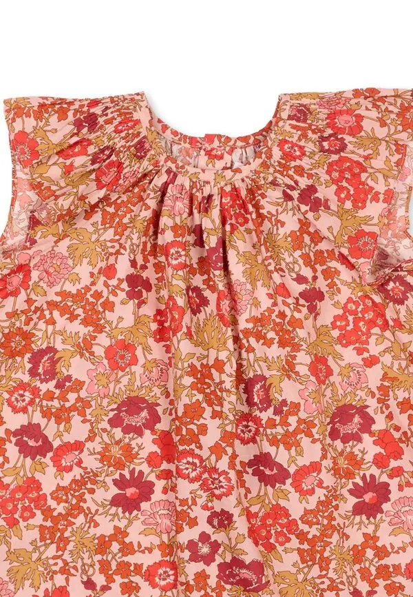 Bonpoint Carmella Floral Ruffled Dress
