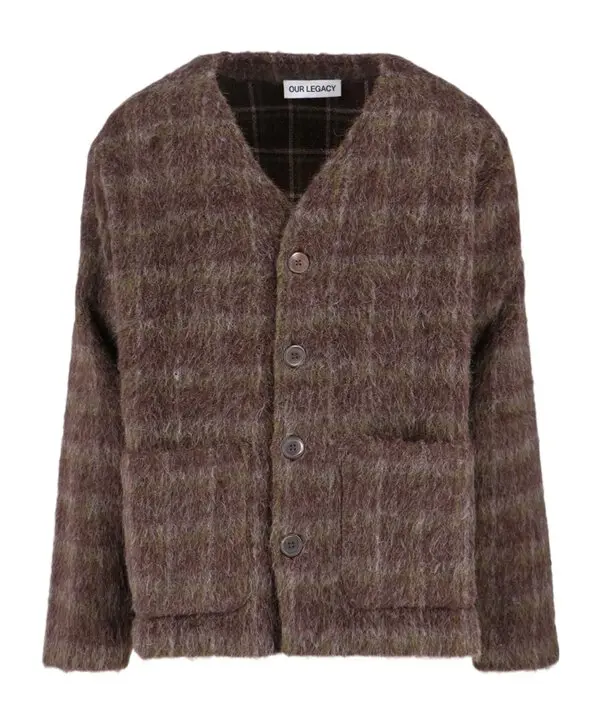Our Legacy V-neck Cardigan With Patch Pockets