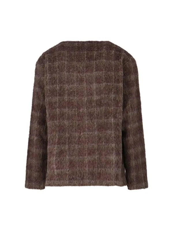 Our Legacy Checked Long-sleeves Cardigan