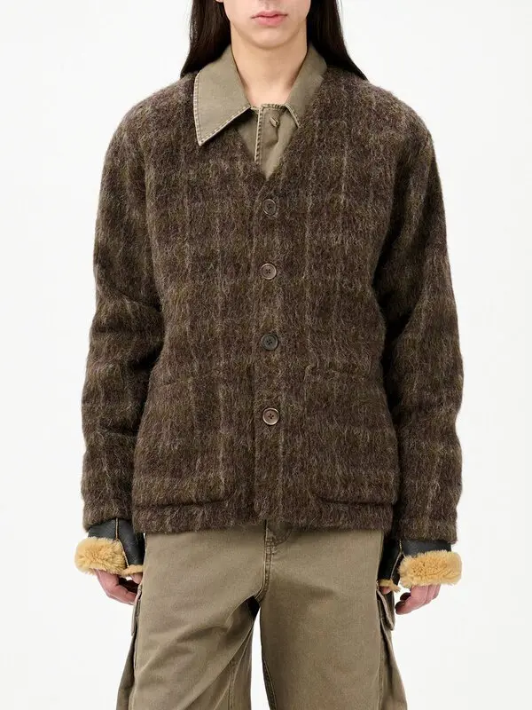 Our Legacy Checked Long-sleeves Cardigan
