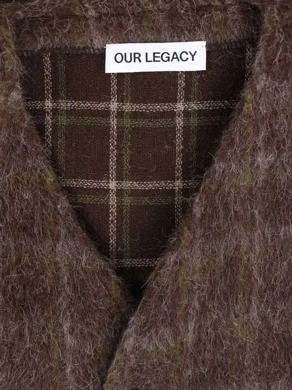 Our Legacy Checked Long-sleeves Cardigan